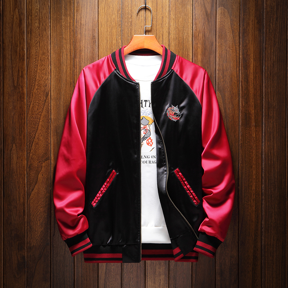 Fiery Nine Tailed Kitsune Sukajan Jacket – Koisea