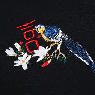 Birds & Trees Embroidered T-shirt – Koisea