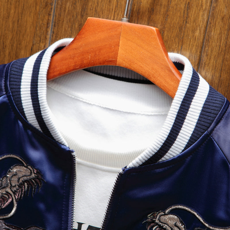 Double Dragon & Phoenix Sukajan Souvenir Jacket – Koisea